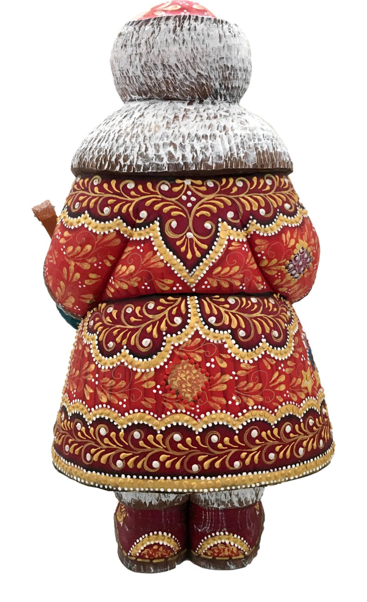 Santa Claus Wooden Figure. Russian Father Frost for sale.