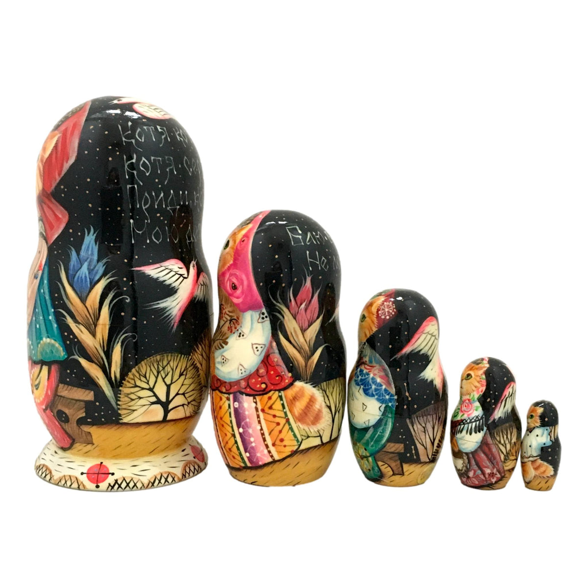 Buy Cat Nesting Doll. Matryoshka For Sale. Russian Dolls for Kids.