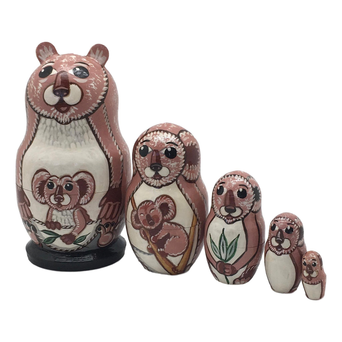 Pink Russian Nesting Dolls Koala Bear