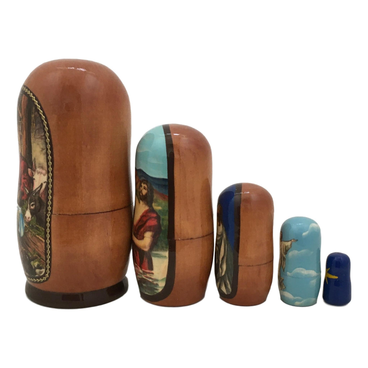Buy Religious Nesting Dolls. Nativity Christmas Matryoshka. Life of ...