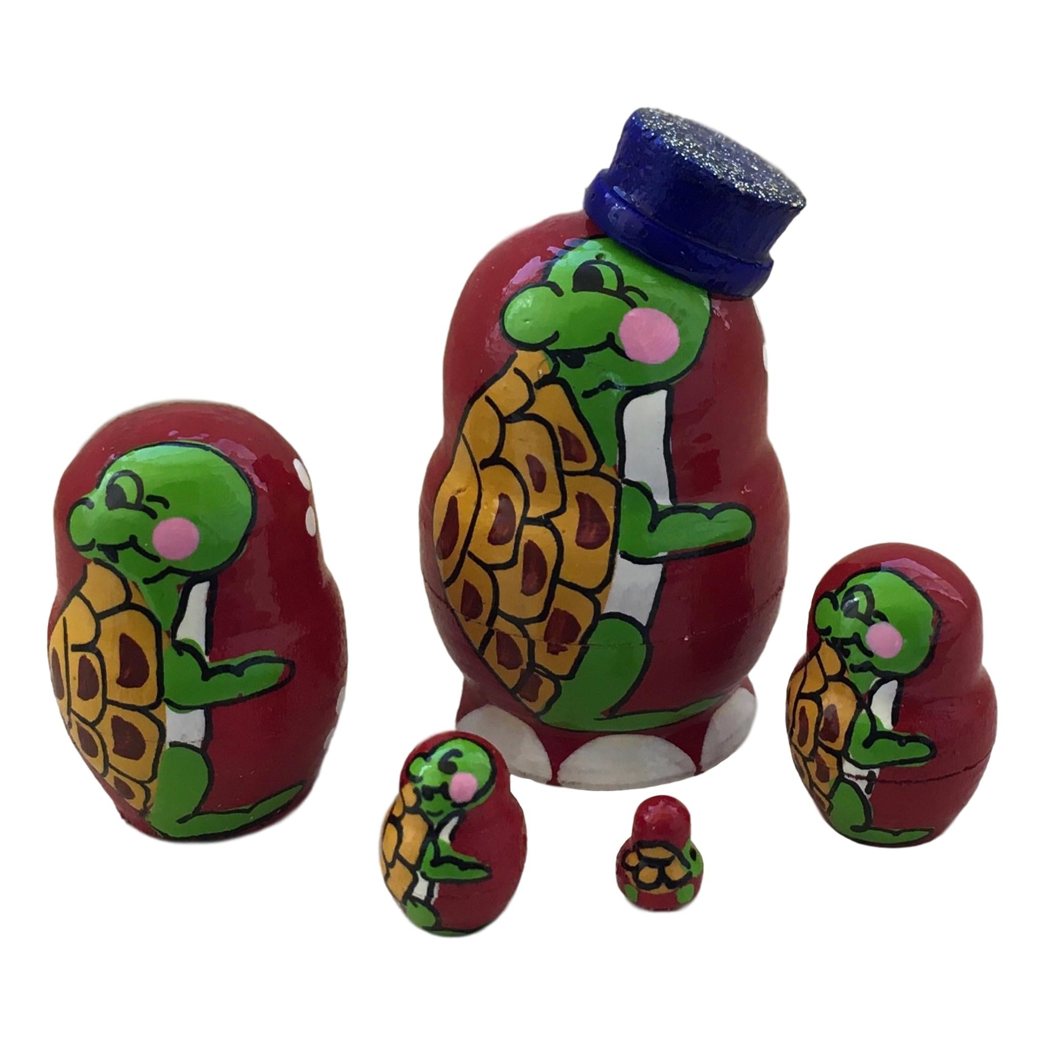 Turtle Miniature nesting dolls
